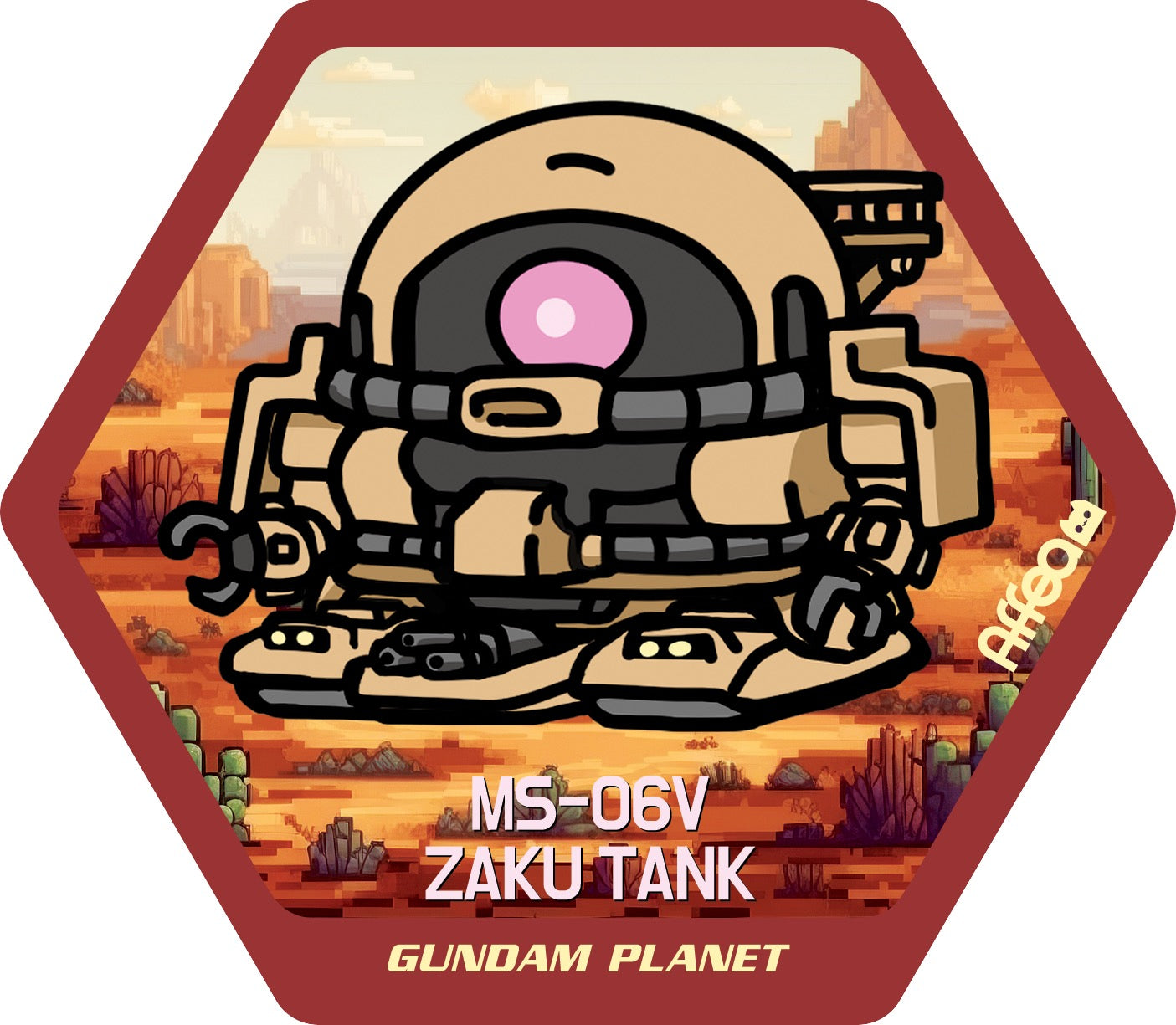 Affea Sticker 05 Zaku Tank – Gundam Planet