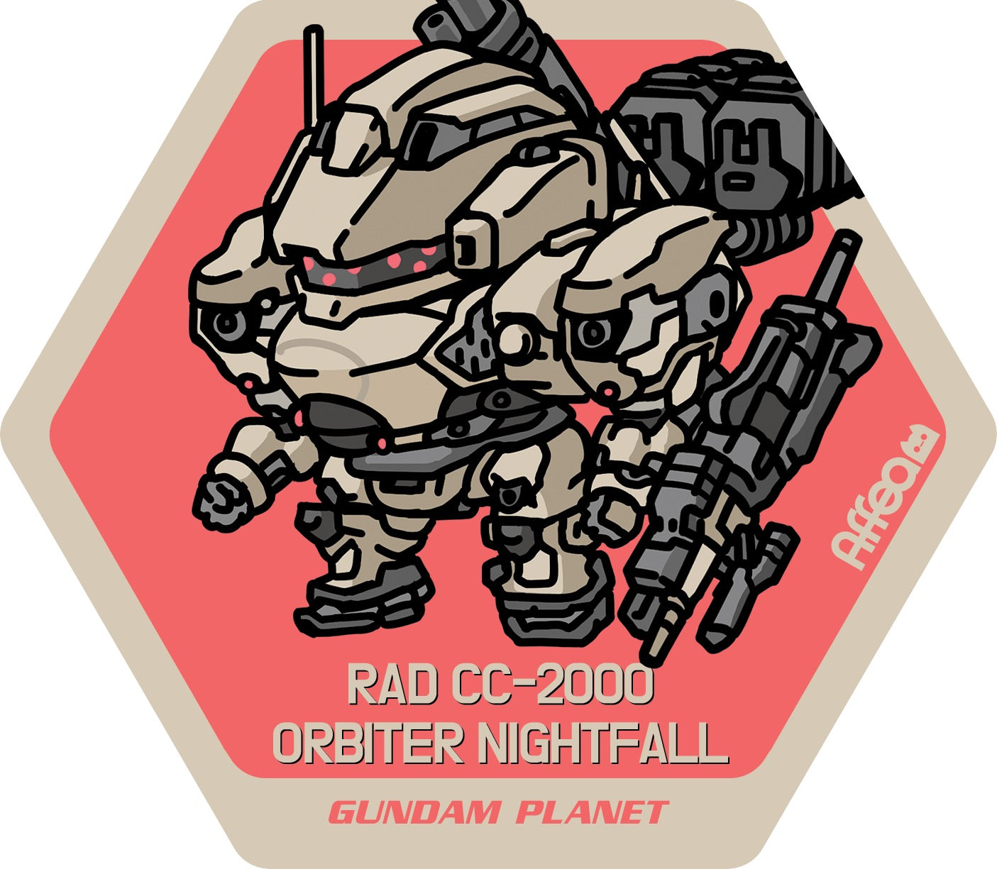 Affea Sticker 13 Armored Core Orbiter Nightfall – Gundam Planet