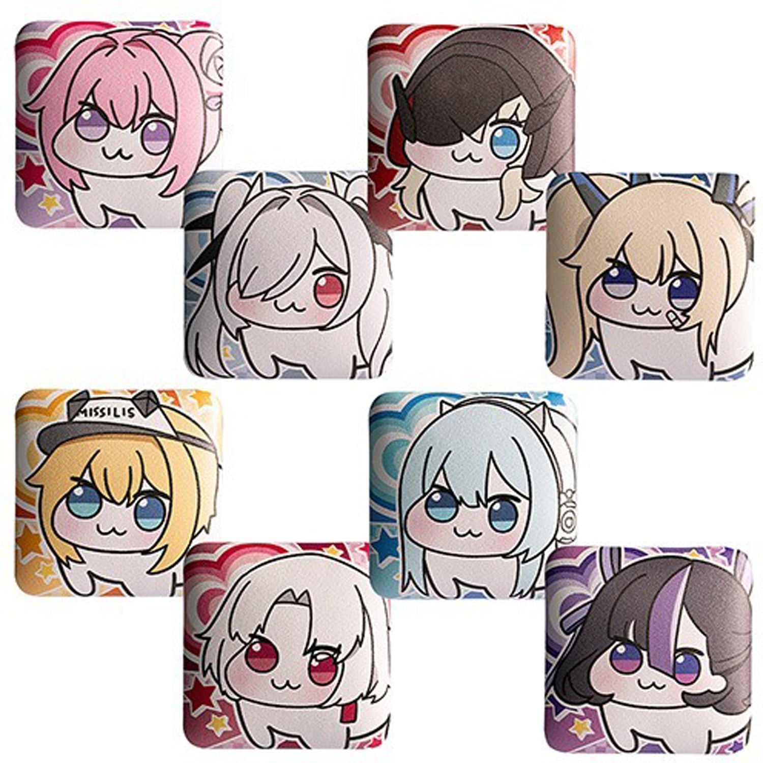 box of 8 DORO Series: Collectible Pinback Button – Gundam Planet