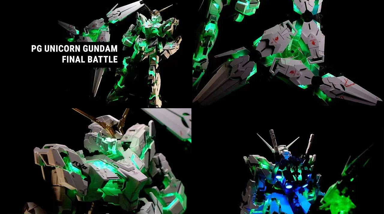 KOSMOS RGB LED Set for PG Unicorn Gundam Final Battle (Body & 3 x Shie ...