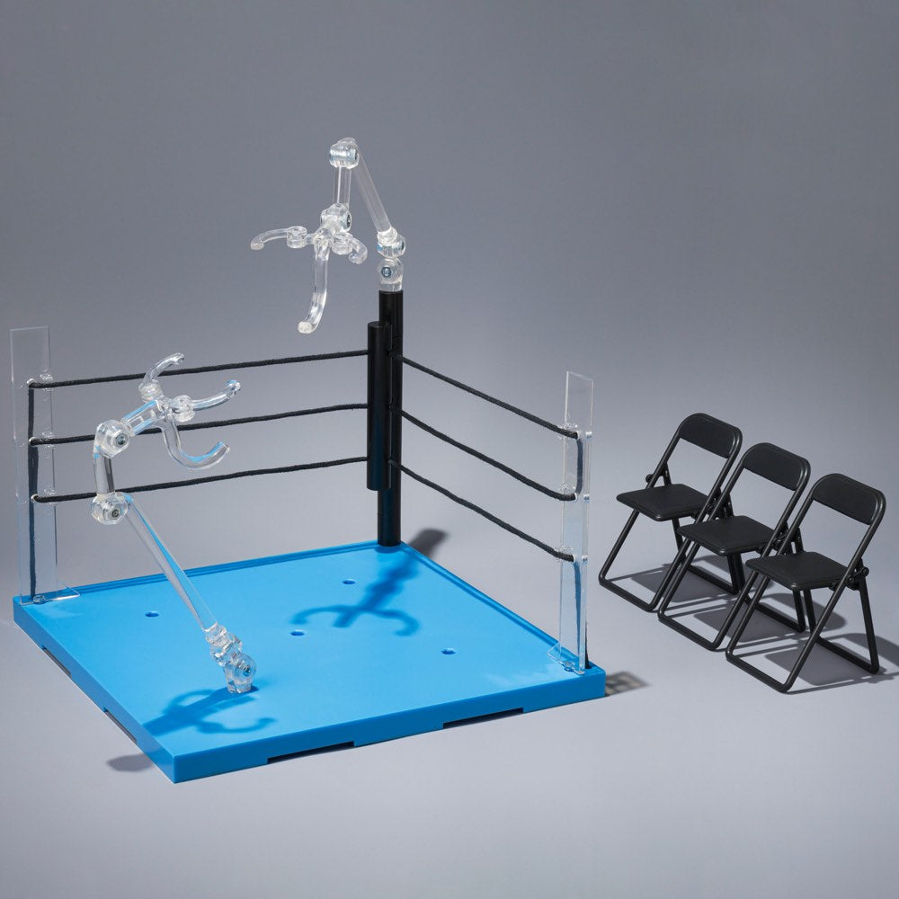 Tamashii Stage Act Ring Corner (Neutral) & Folding Chair Set for S.H.F ...